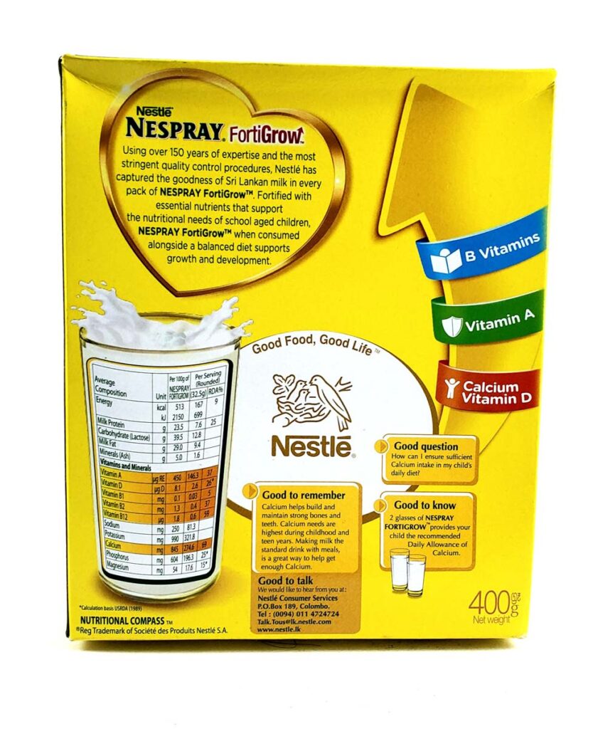 Nestle Nesray Milk Powder 400g – Sooriya Lanka Groceries